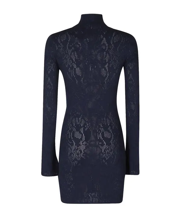 DONDUP Sheer Knit Mini Dress