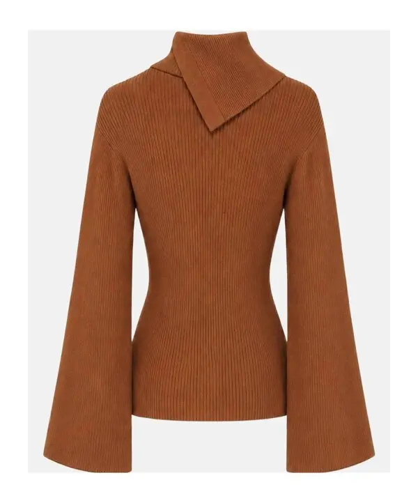 Elisabetta Franchi Knitted Sweater With Gemstone Buttons