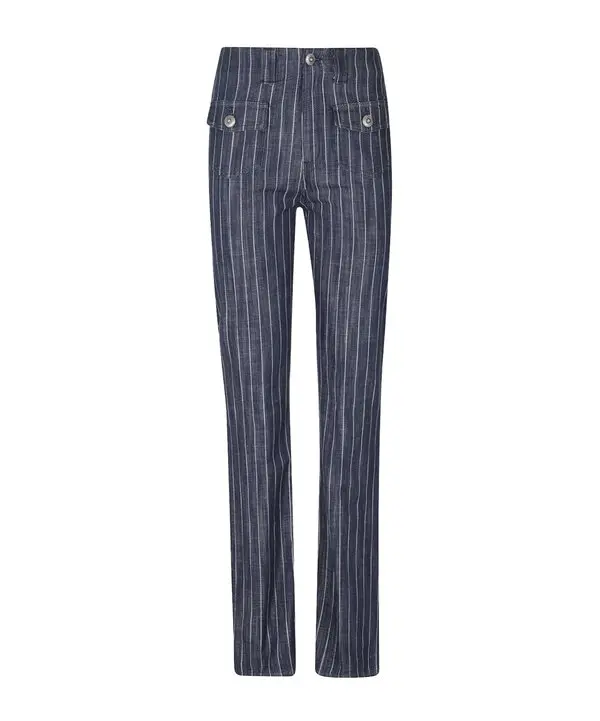 DONDUP Patch Pocket Pinstripe Pants