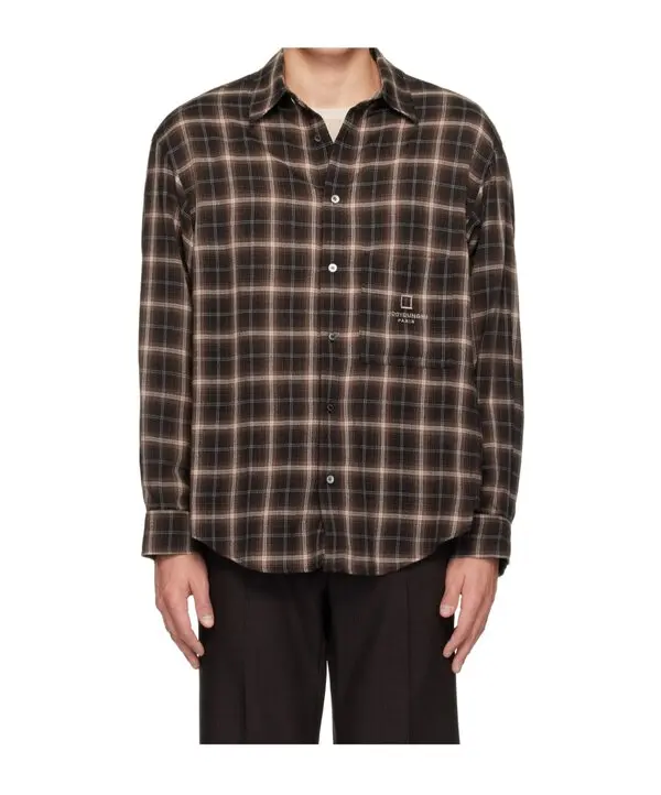 WOOYOUNGMI Ombré Plaid Shirt