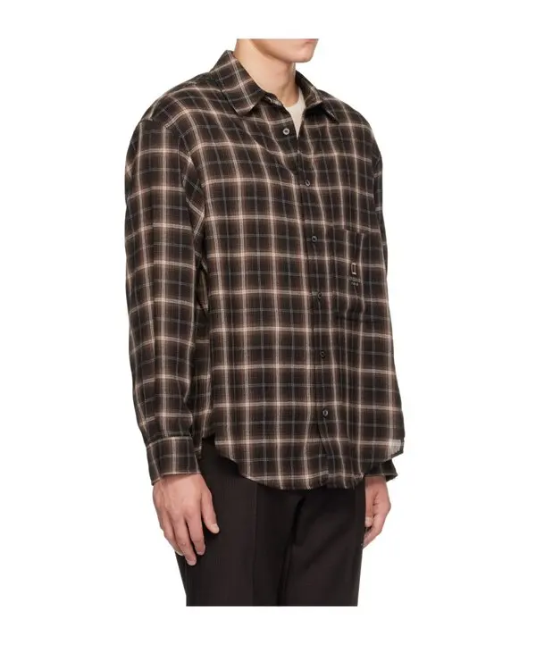 WOOYOUNGMI Ombré Plaid Shirt