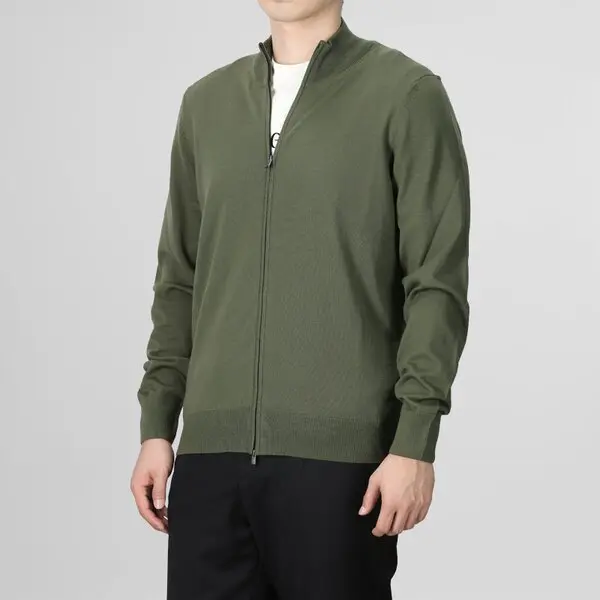 Hugo Boss Zip-up Virgin Wool Sweater