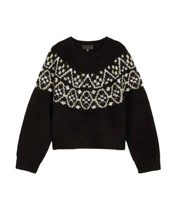 NILI LOTAN Fair Isle Pattern Sweater