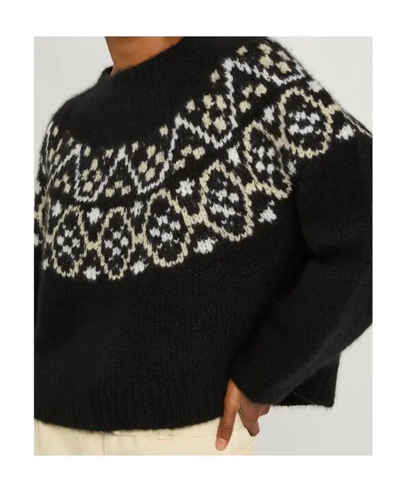 NILI LOTAN Fair Isle Pattern Sweater