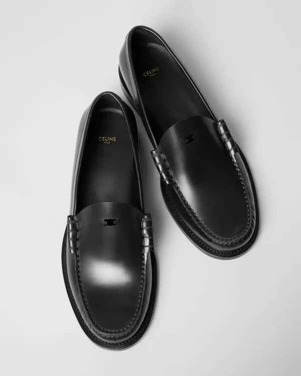 Celine New Classic Loafer In Polished Bullskin
