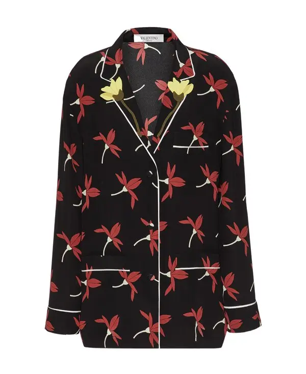 Valentino Garavani Lapel Shirt - Black