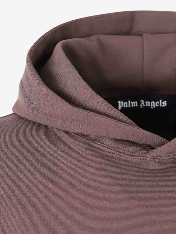 Palm Angels Palm Tree Print Hoodie - Brown
