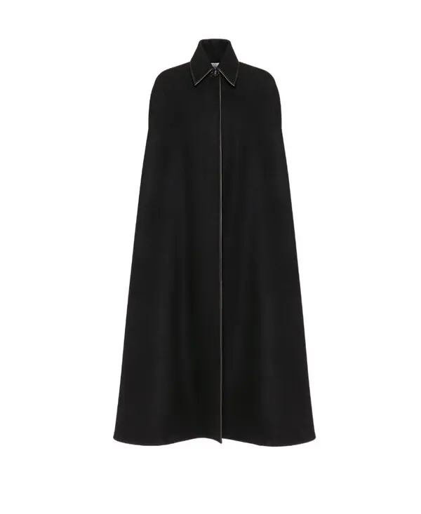 Valentino Garavani Long Cloak - Black