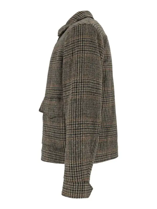 Aspesi Prince Of Wales Check Wool Jacket
