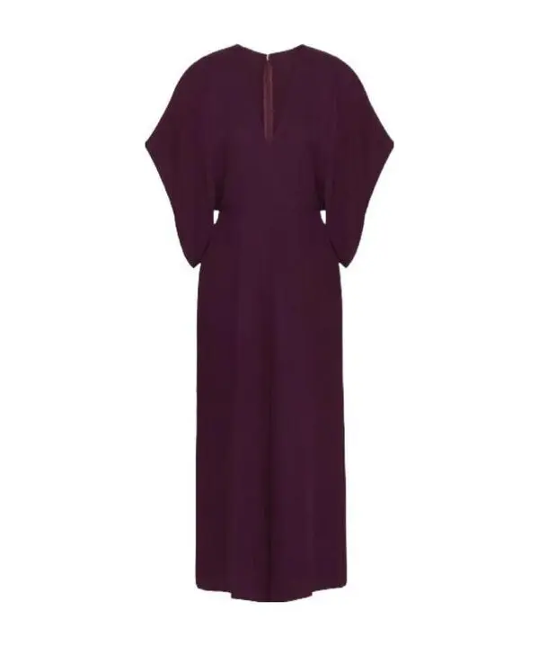 Valentino Garavani V-neck Silk Jumpsuit - Black