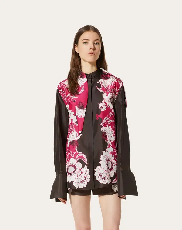Valentino Garavani Floral Patterned Long-sleeved Shirt