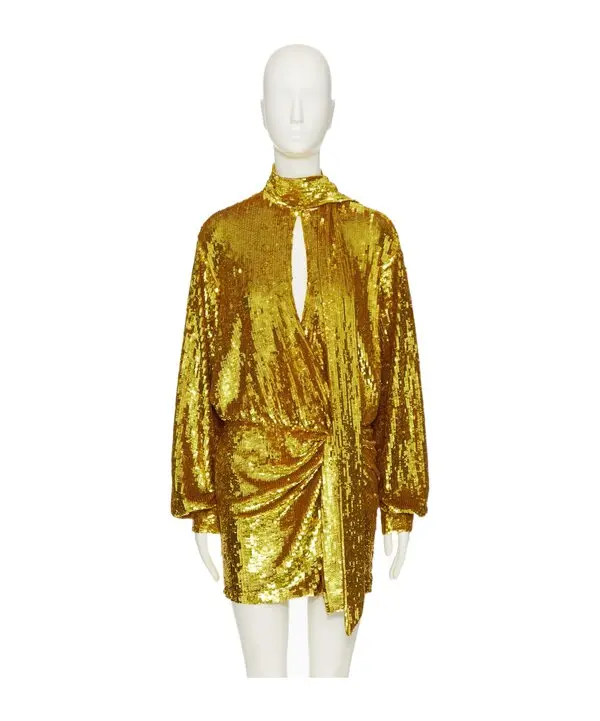 Valentino Garavani Long Sleeve Dress - Brown