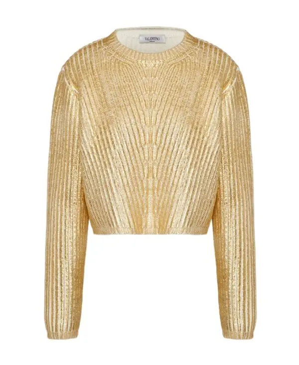 Valentino Garavani Long-sleeved Round-neck Knitted Pullover