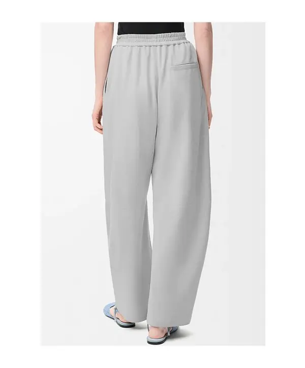 Loewe Barrel Trousers In Suede Goatskin