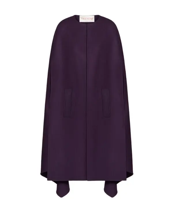 Valentino Garavani Asymmetrical Cape - Black