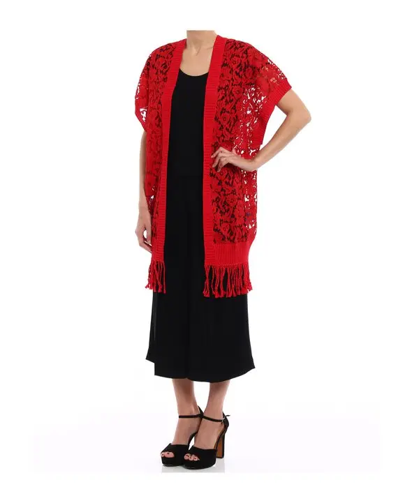 Valentino Garavani Fringed Cardigan