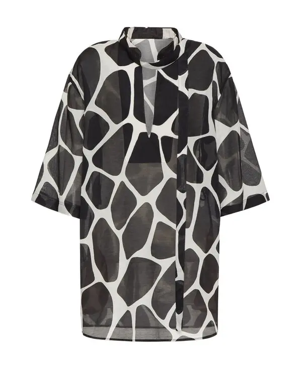 Valentino Garavani Giraffa Re-edition Printed Short Dress