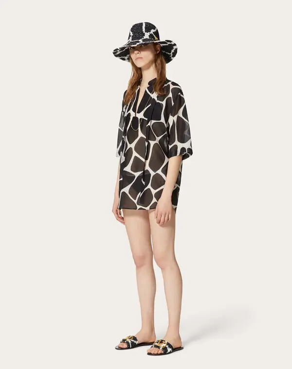 Valentino Garavani Giraffa Re-edition Printed Short Dress