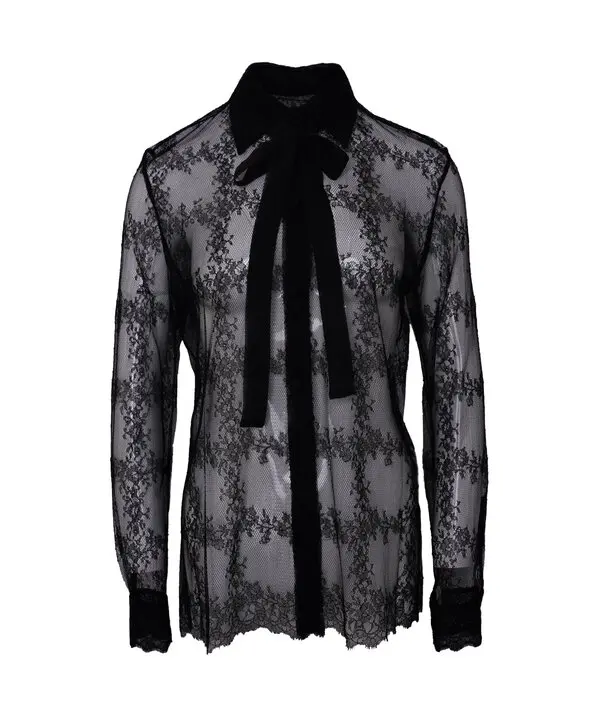 Valentino Garavani Long Sleeve Shirt - Black