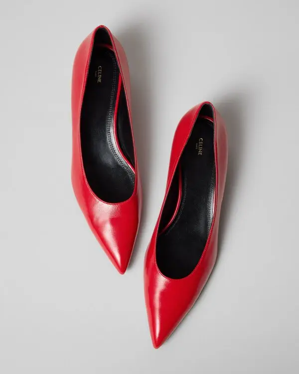 Celine Kitten Pump In Leather
