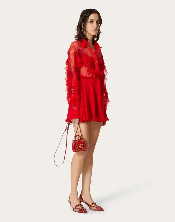 Valentino Garavani Translucent Shirt Dress
