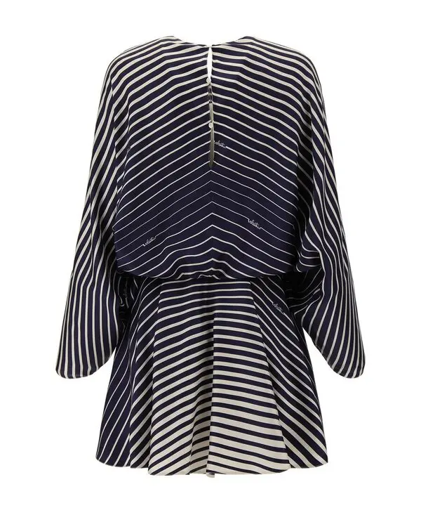 Valentino Garavani Striped Lace Dress
