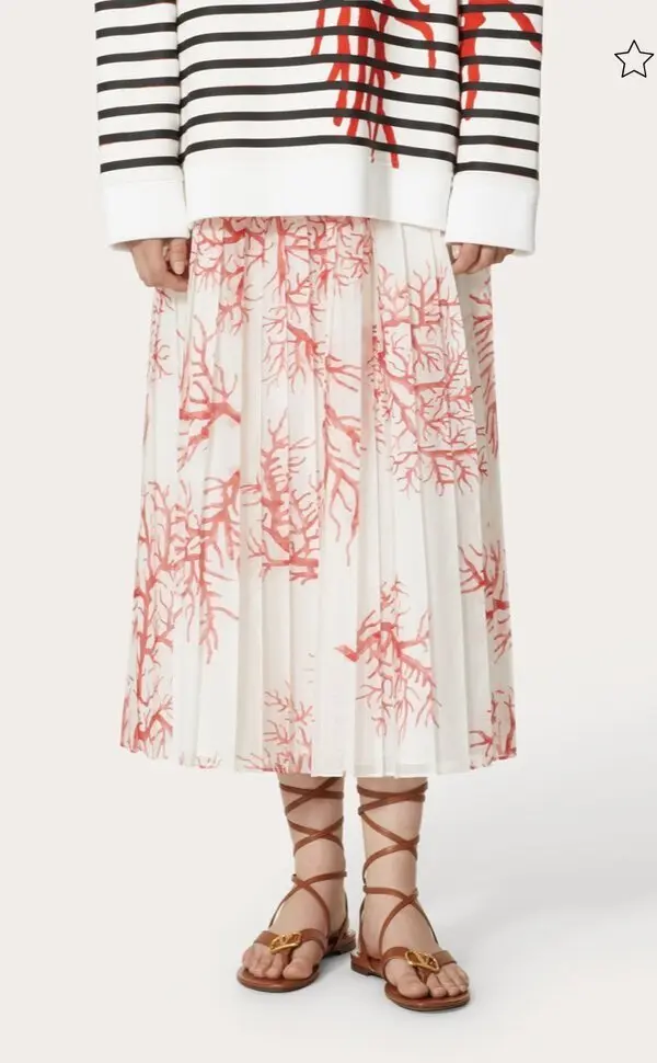 Valentino Garavani Pleated Skirt