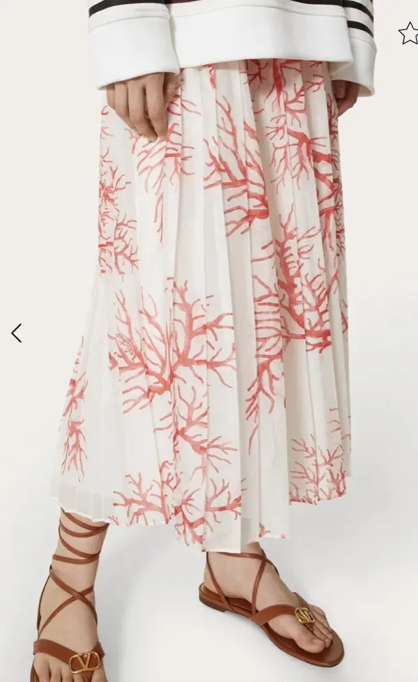 Valentino Garavani Pleated Skirt