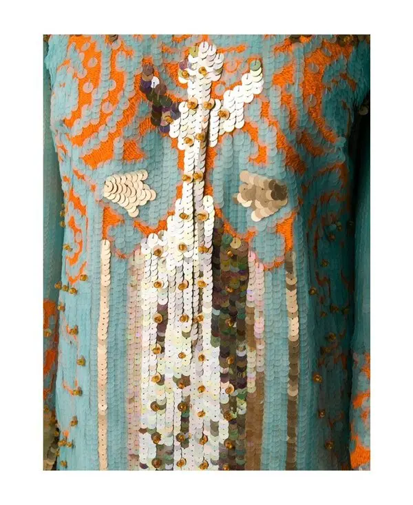 Valentino Garavani Sequined Embroidered Mini Dress