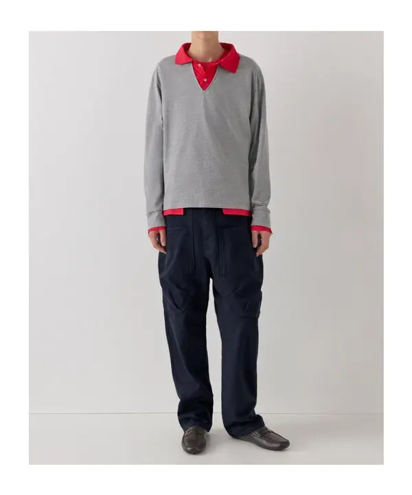 Gimaguas Long-sleeve V-neck Polo Shirt
