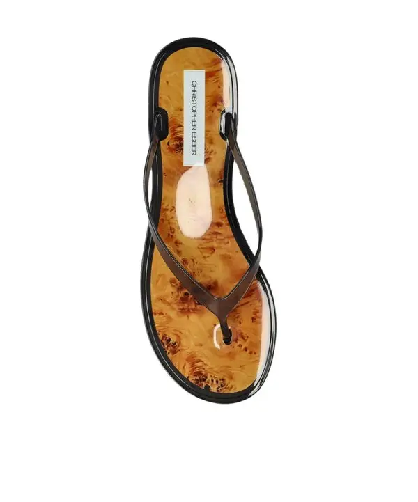Christopher Esber Jo Rubber Flip-flops - Black