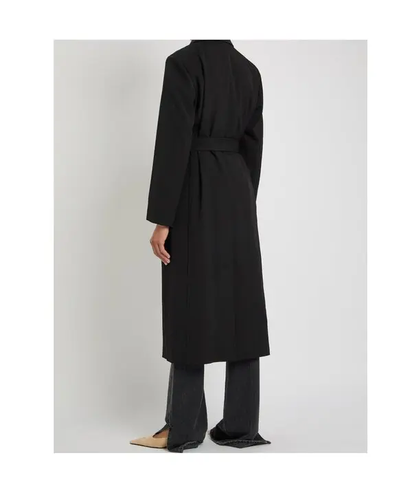 NILI LOTAN Long-sleeved Belted Coat