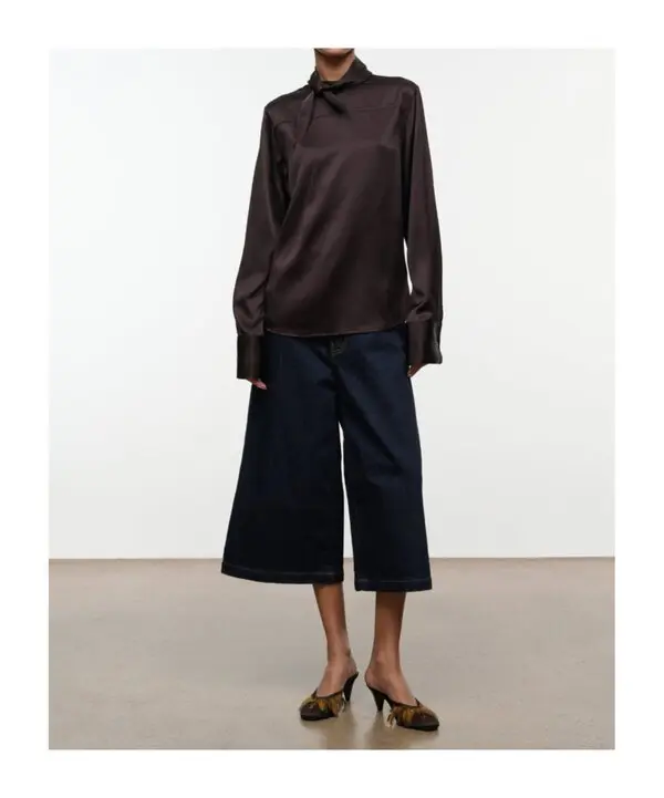 Staud Long-sleeve Silk Shirt