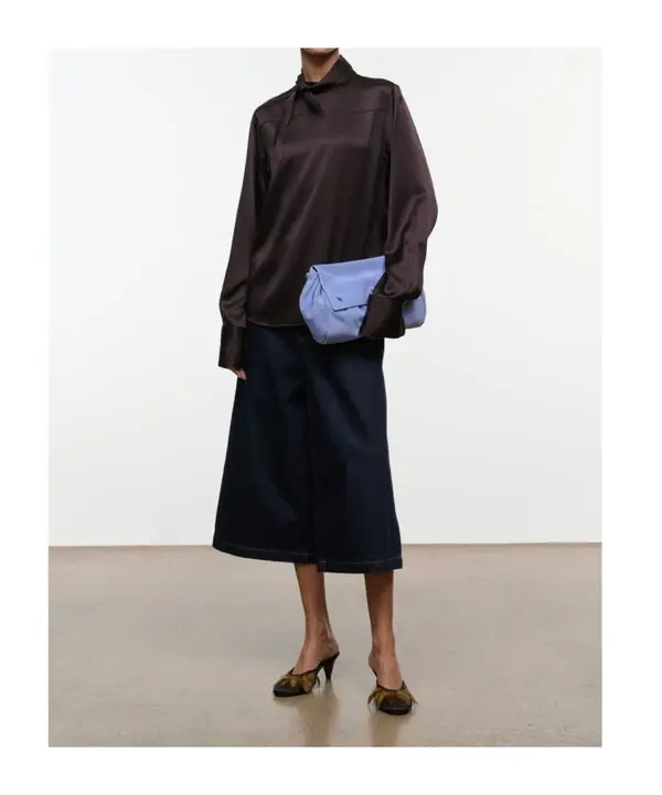 Staud Long-sleeve Silk Shirt