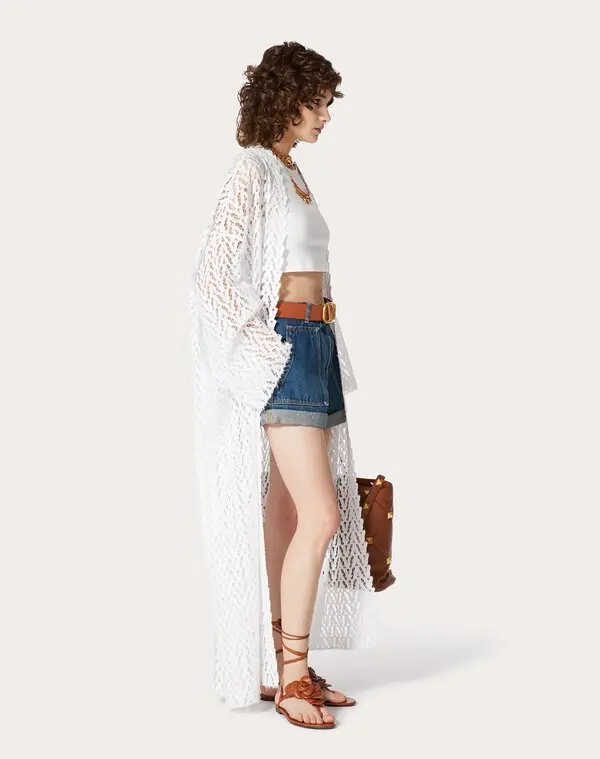 Valentino Garavani Long-sleeve Lace Kimono