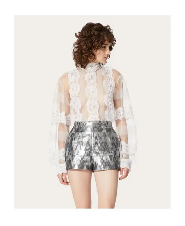 Valentino Garavani Lace-detail Blouse