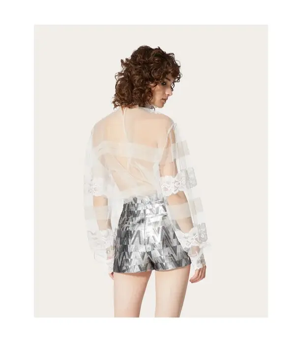 Valentino Garavani Lace-detail Blouse