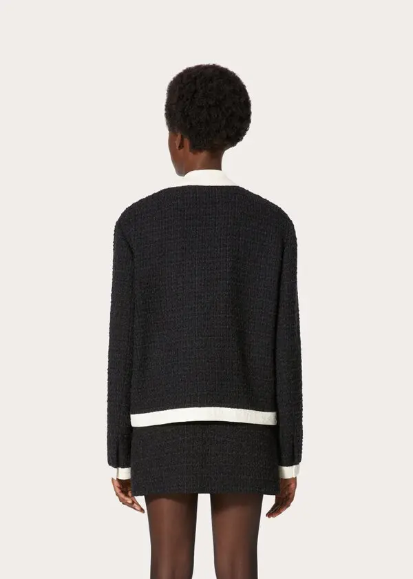 Valentino Garavani Bow-detail Tweed Jacket