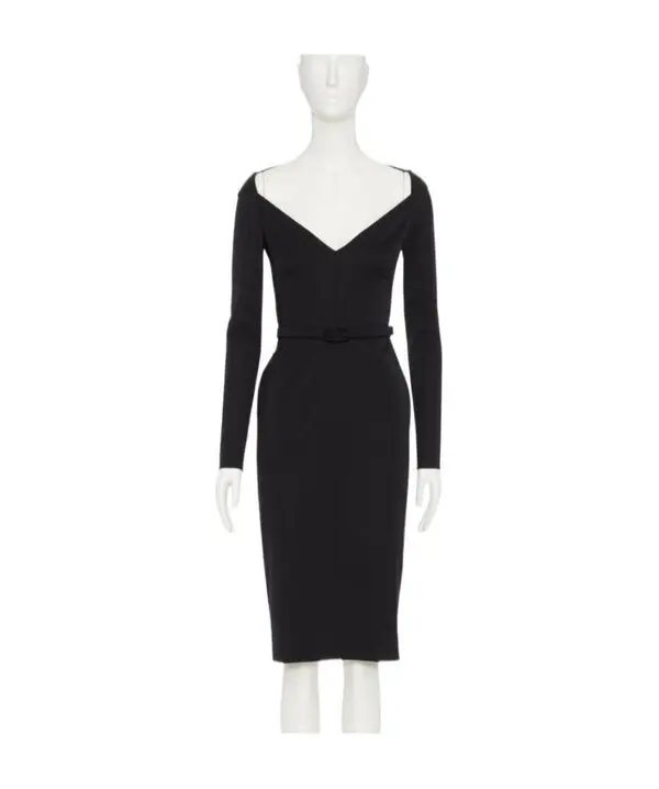 Valentino Garavani Vlogo Fitted Midi Dress