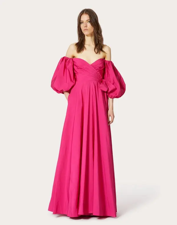 Valentino Garavani Pleated Shoulder-length Dress