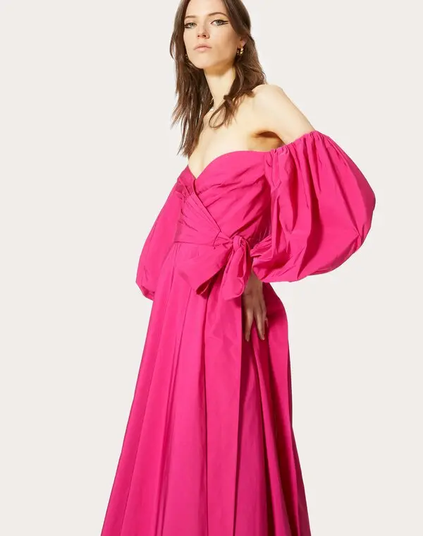 Valentino Garavani Pleated Shoulder-length Dress