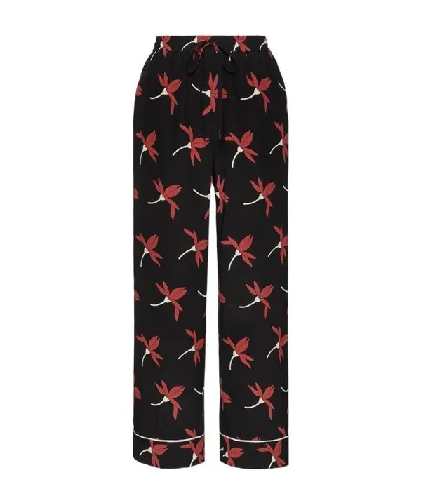 Valentino Garavani Fairy Flowers Print Cropped Trousers