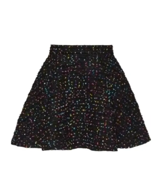 Valentino Garavani Dotted Tweed A-line Skirt