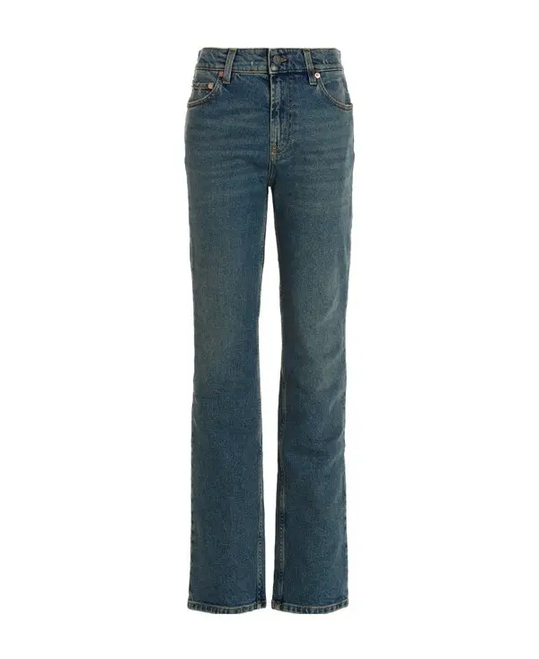 Valentino Garavani Vlogo Patch Skinny Fit Jeans