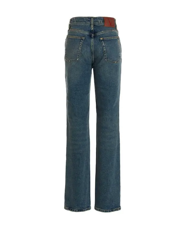 Valentino Garavani Vlogo Patch Skinny Fit Jeans