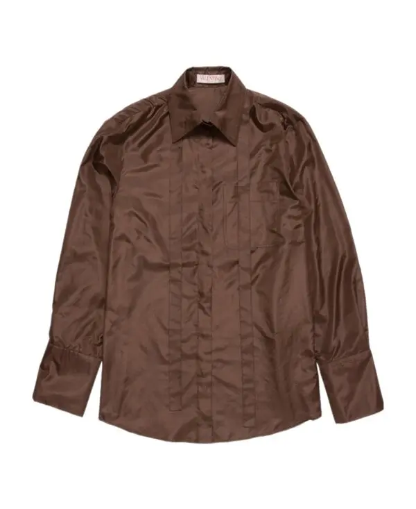 Valentino Garavani Long-sleeved Silk Shirt
