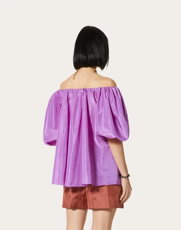 Valentino Garavani Washed Taffeta Top