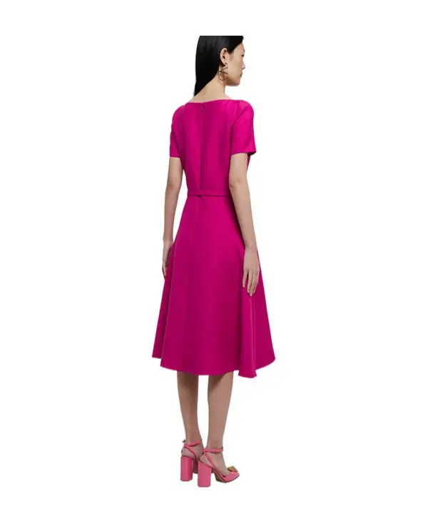 Valentino Garavani Logo-plaque Belted Dress