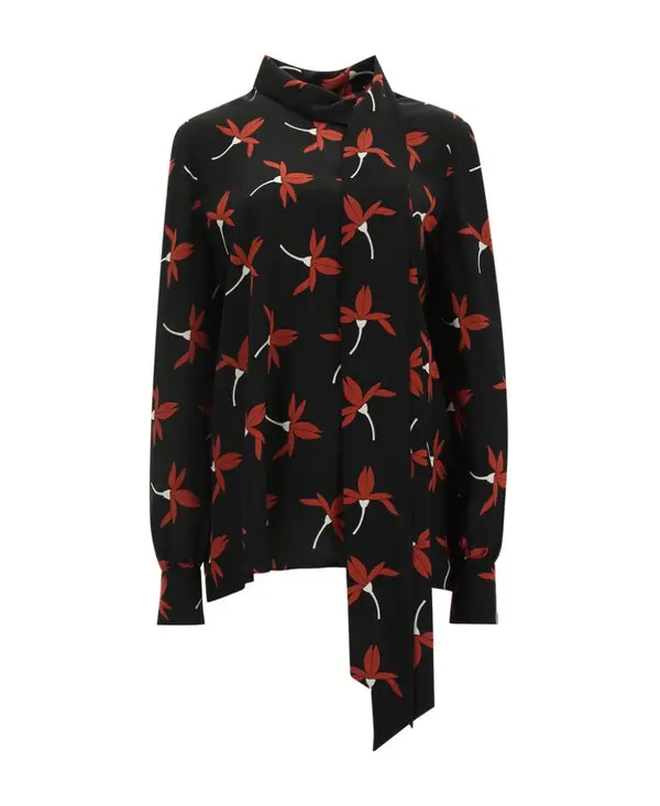 Valentino Garavani Printed Blouse - Black