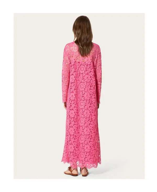Valentino Garavani Floral-lace Longsleeved Dress